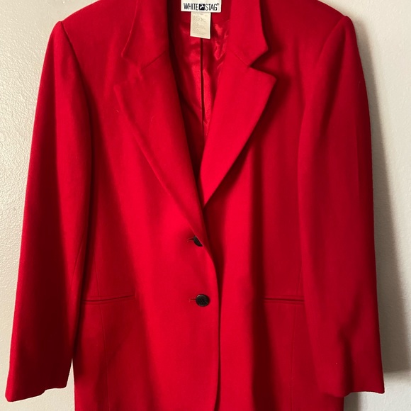 White Stag | Jackets & Coats | Vintage White Stag Wool Blend Red Jacket ...